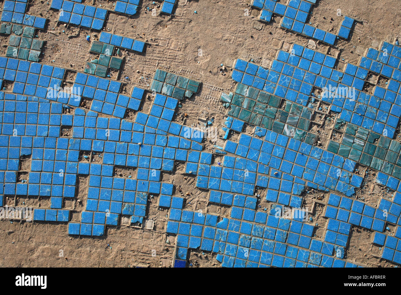 Part of a damaged mosaic Stock Photo - Alamy