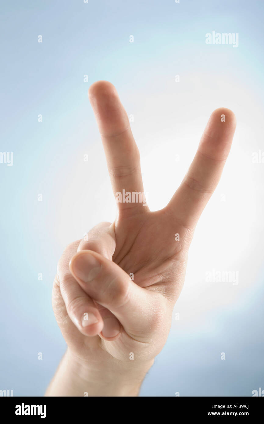 Positive hand gesture, close-up Stock Photo - Alamy