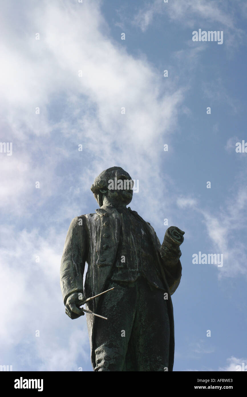 Captain Cook Statue in Whitby Stock Photo - Alamy