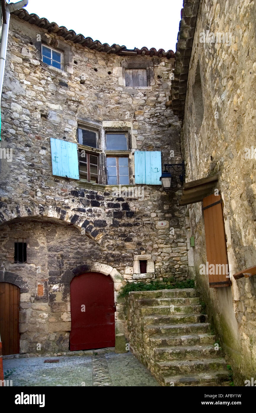 Gorges the Ardeche Alba La Roman France French Stock Photo - Alamy