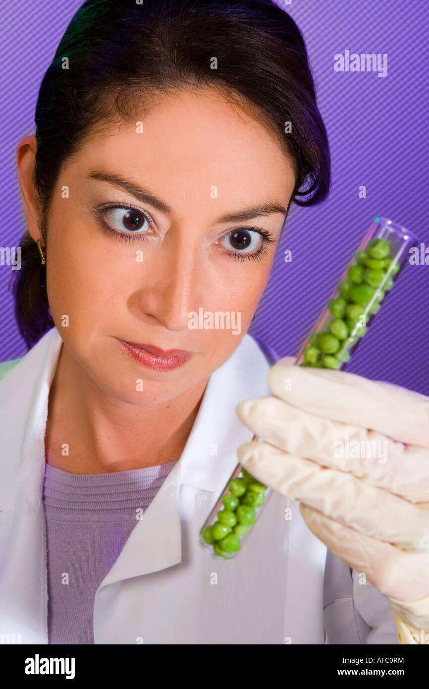 Food scientist conducting research using green peas Stock Photo - Alamy