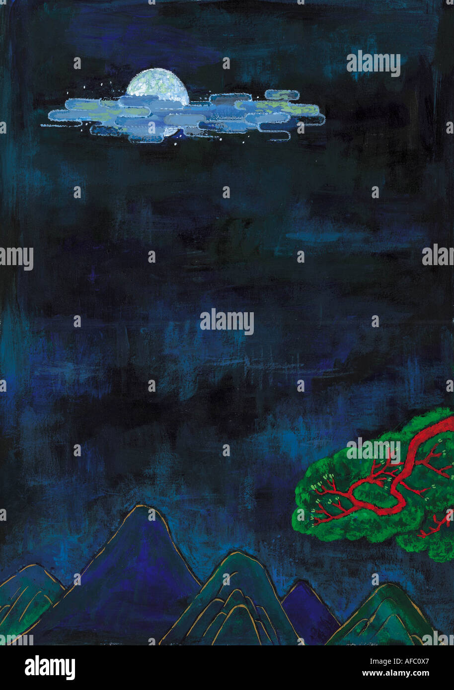 Korean Tradition Pattern Stock Photo - Alamy