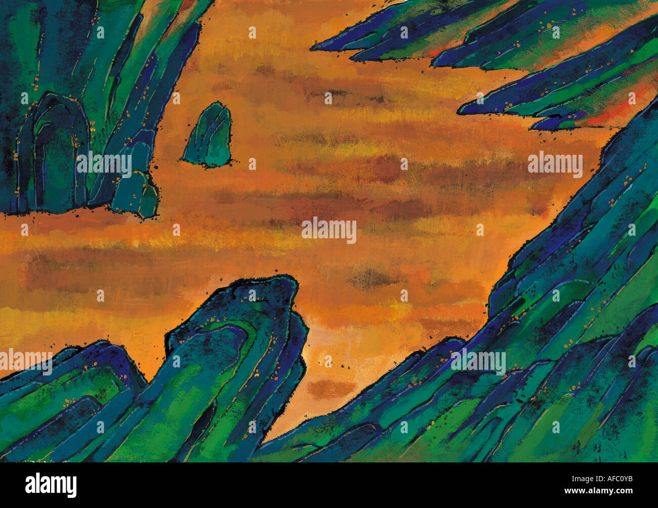 Korean Tradition Pattern Stock Photo - Alamy