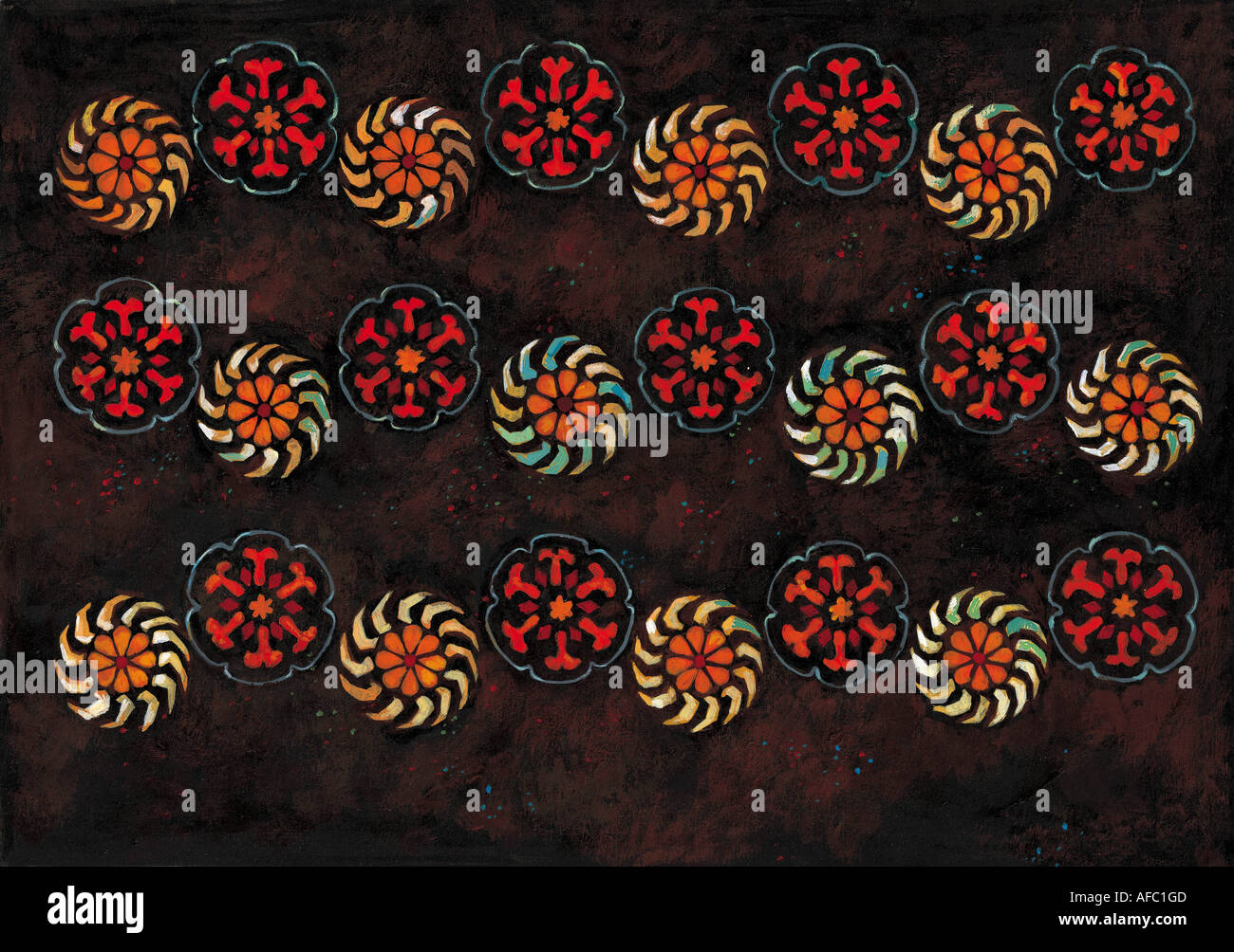 Korean Tradition Pattern Stock Photo - Alamy