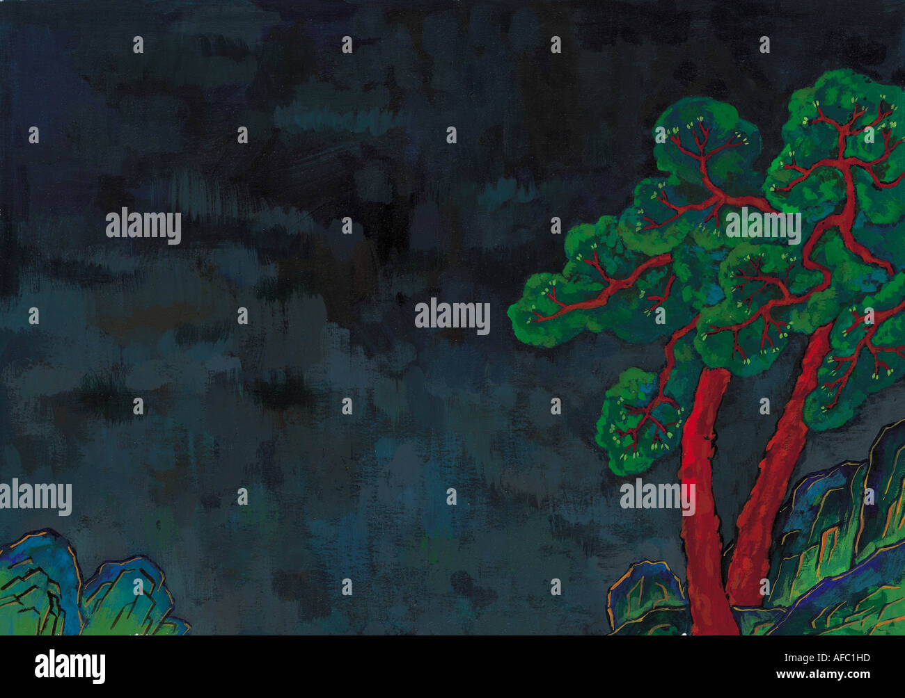 Korean Tradition Pattern Stock Photo - Alamy