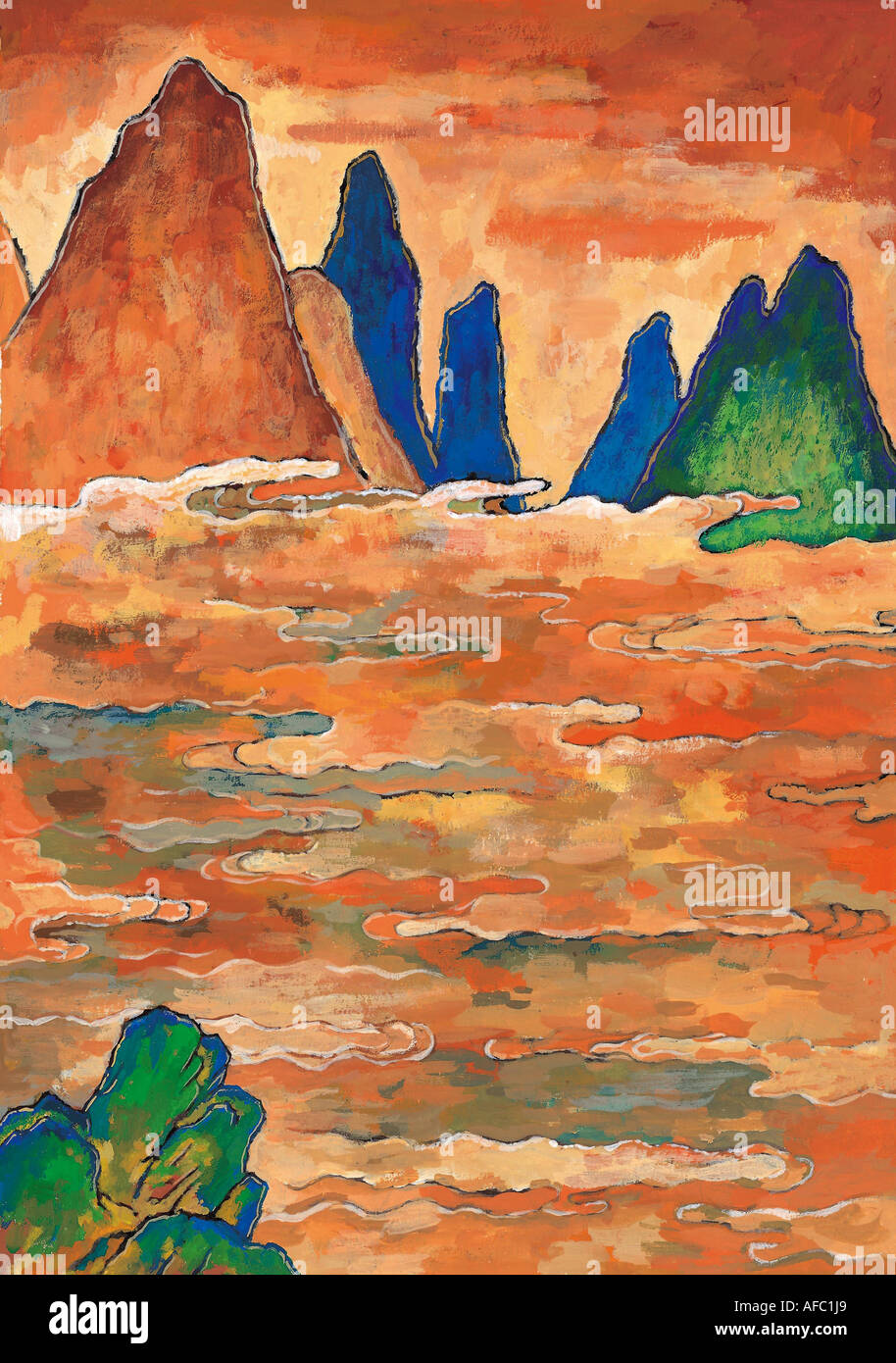 Korean Tradition Pattern Stock Photo - Alamy