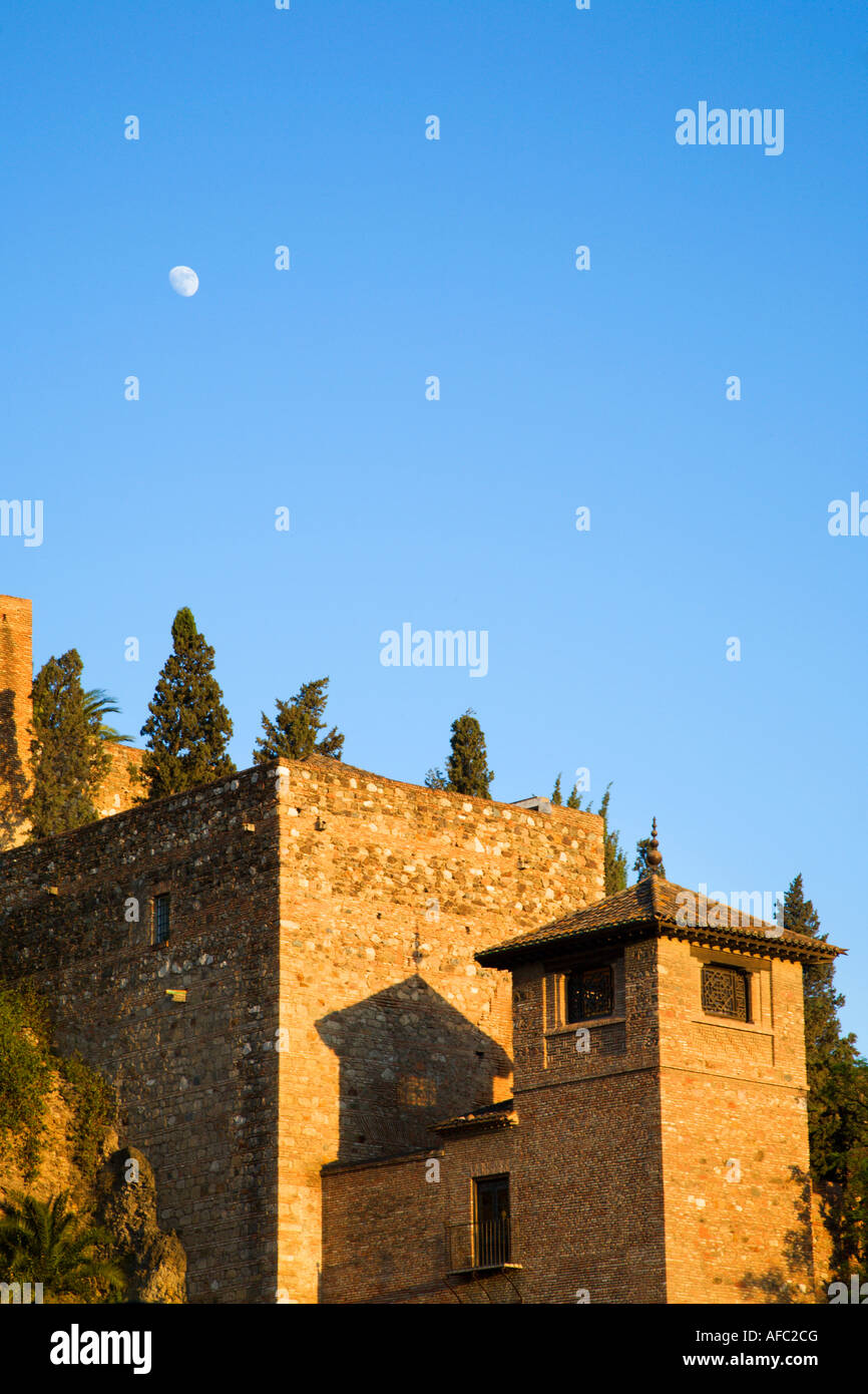 The Alcazaba palatial fort in Malaga dating from the early 11th century ...