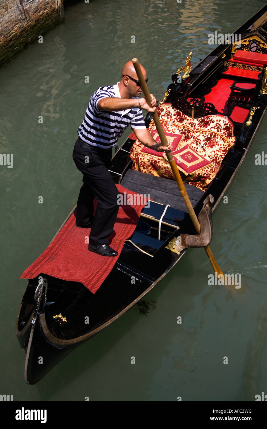 Gondola on Rio San Moise San Marco District Venice Italy Stock Photo ...
