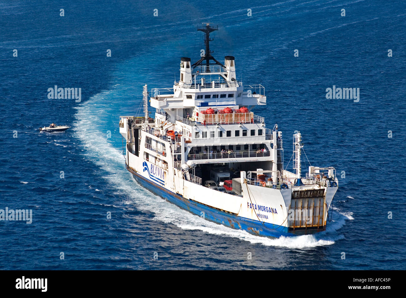Ferry Port of Messina Island of Sicily Italy Stock Photo - Alamy