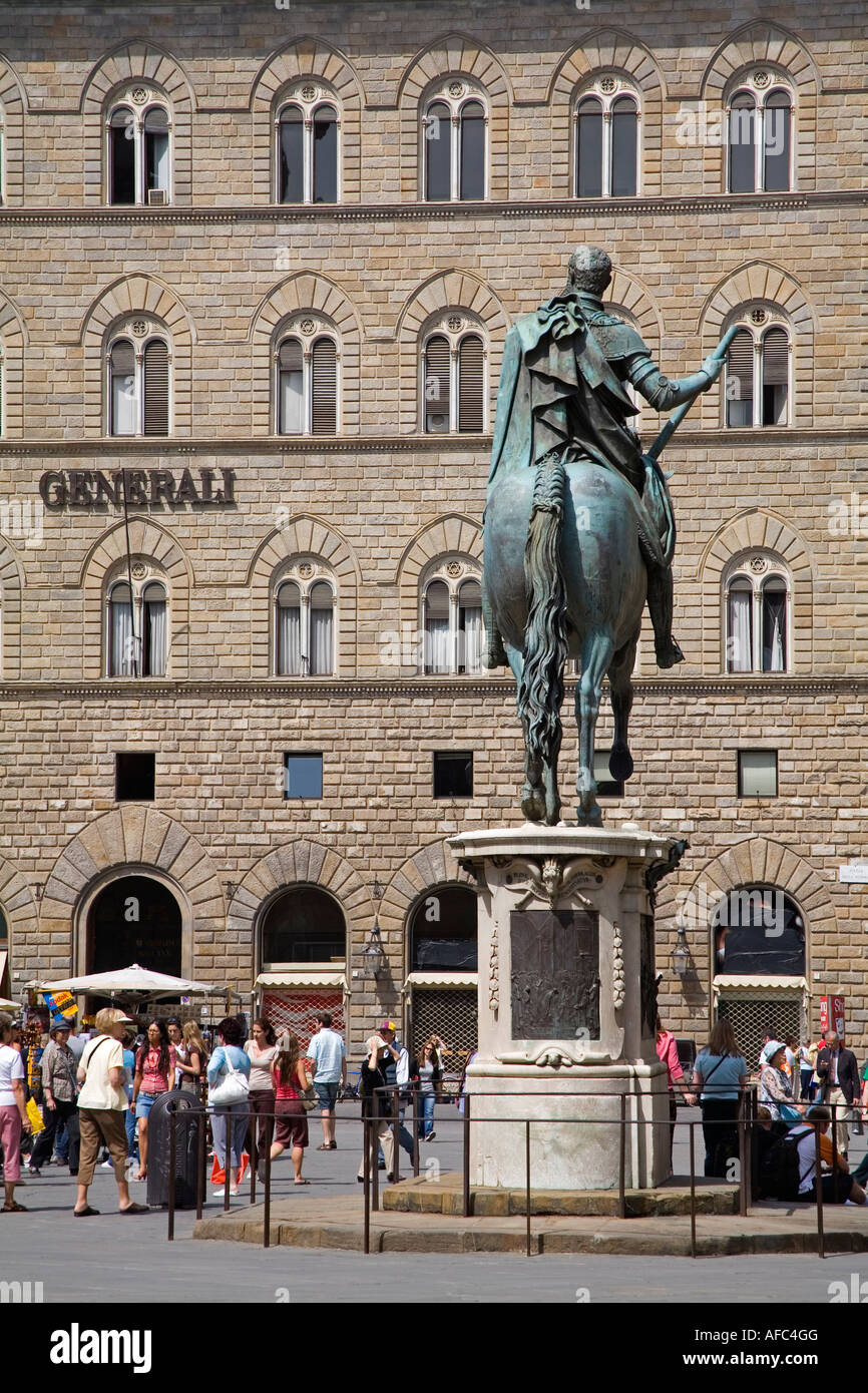 Sculpture Piazza della Signoria City of Florence Tuscany Italy Stock ...