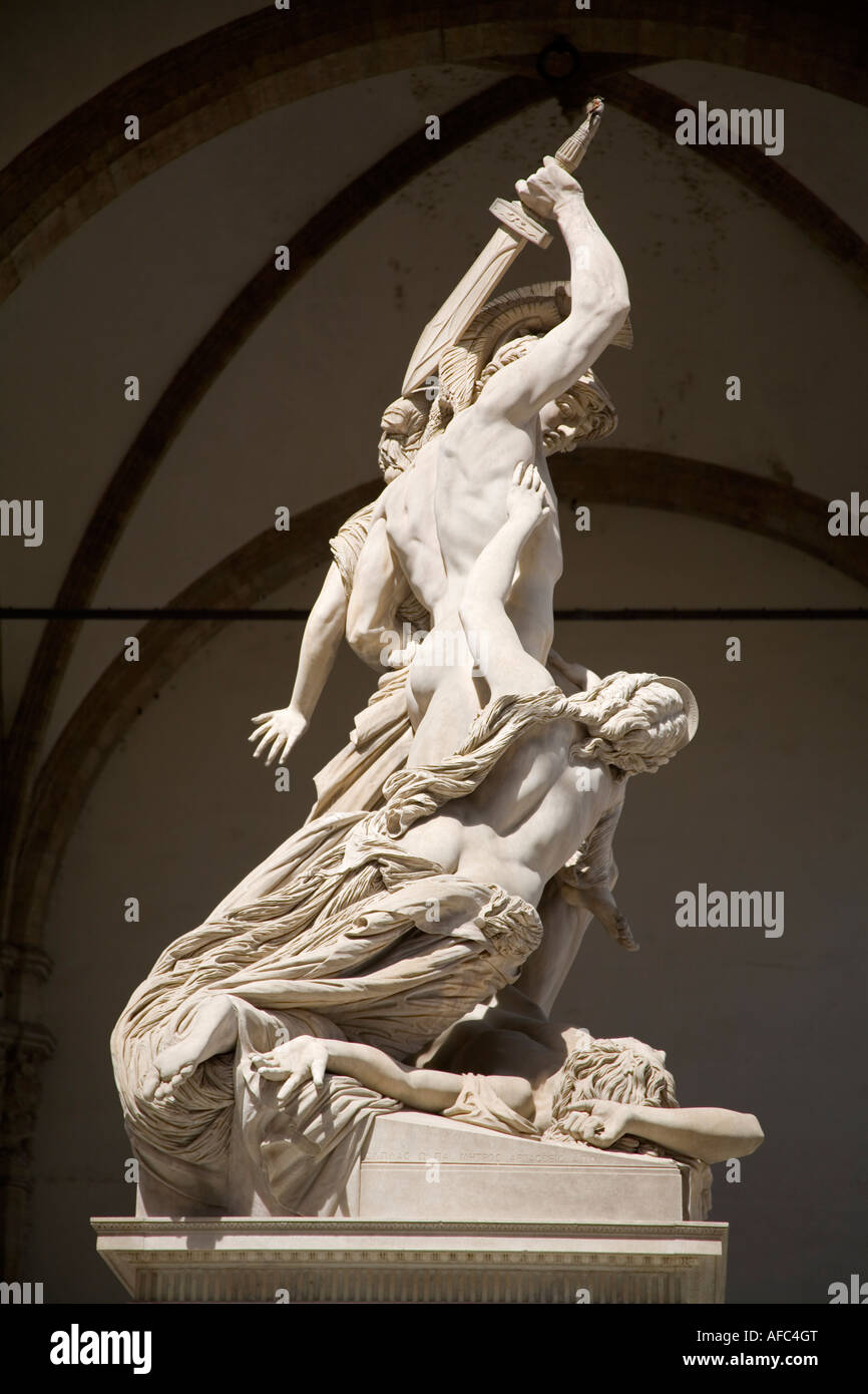Statue Piazzale degli Uffizi City of Florence Tuscany Italy Stock Photo ...