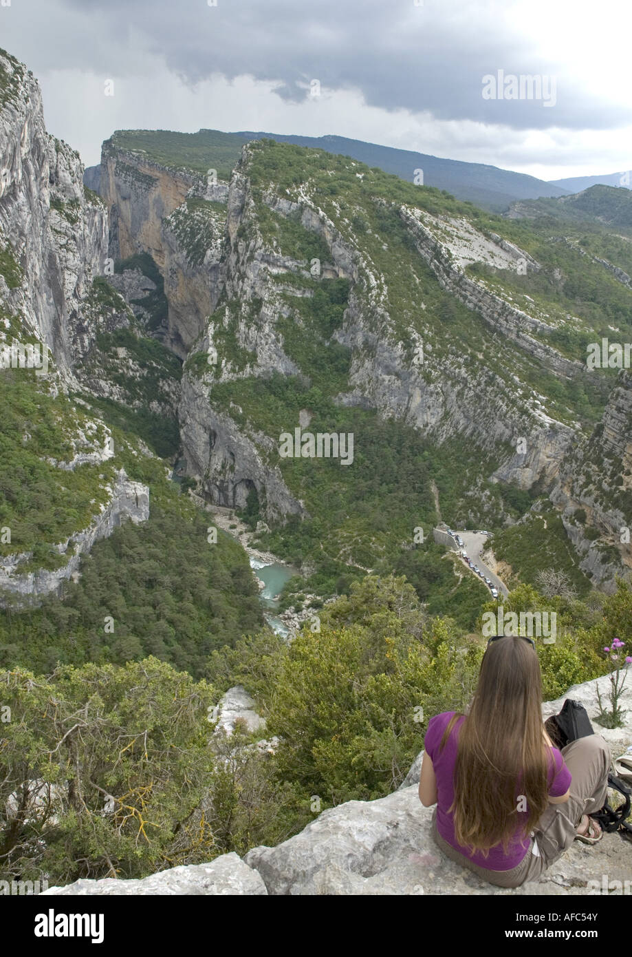 Looking southsoutheast from Point Sublime towards Couloir Samson and ...