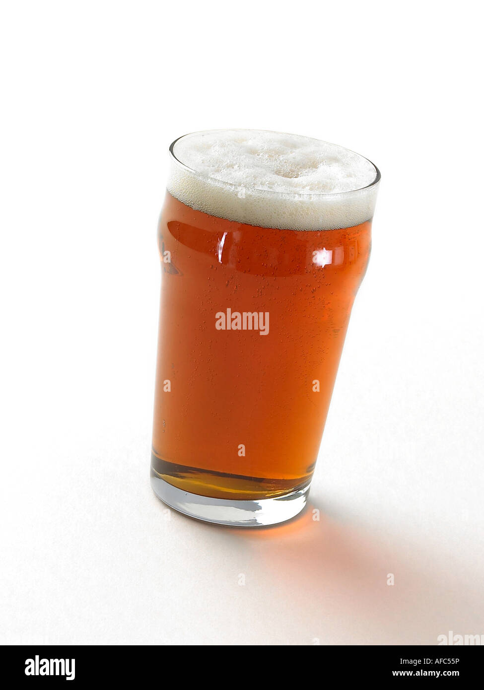 Pint of Lager Stock Photo - Alamy