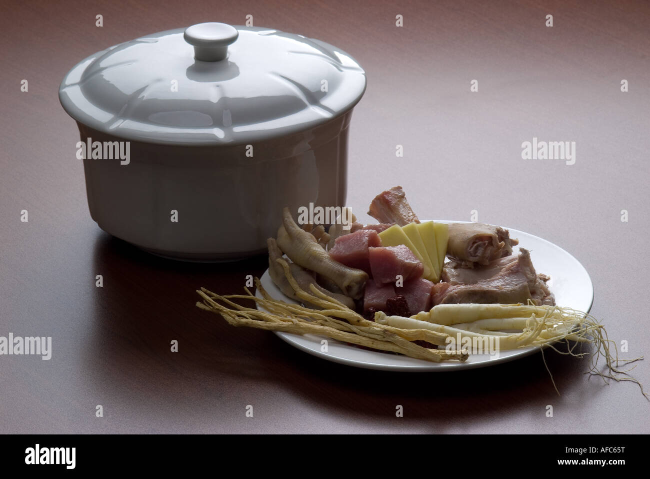 Chinese Food Lamp Soup Stock Photo - Alamy