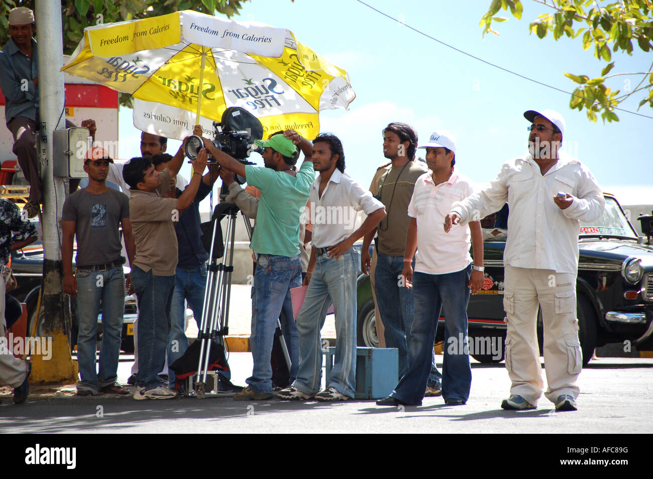 Filming on set bollywood film hi-res stock photography and images - Alamy