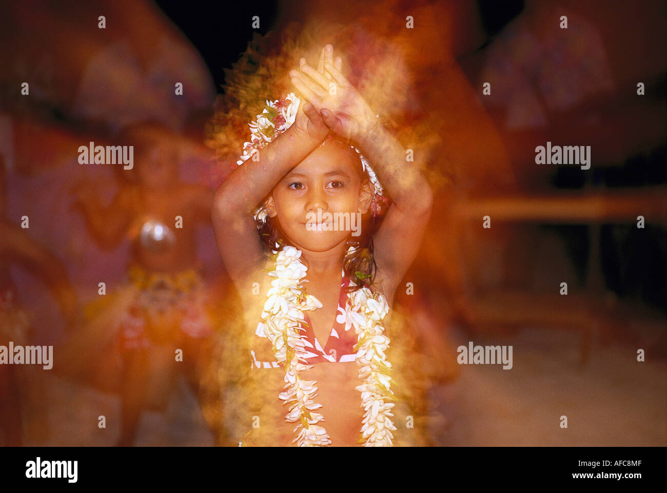 Little Girl from Tamariki, Manuia Dance Troupe Rarotonga, Cook Islands ...