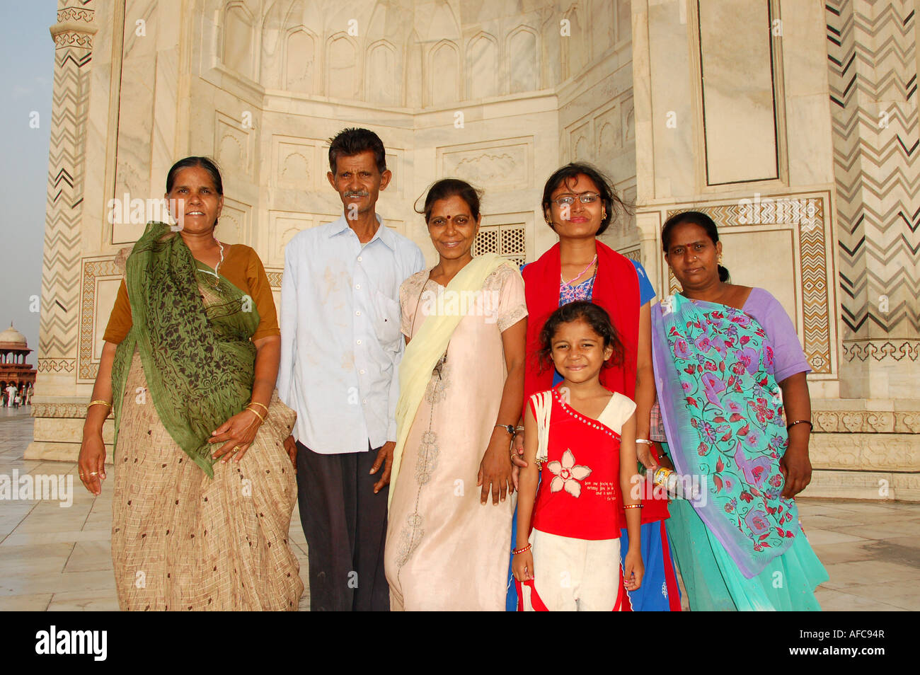 Group of Indian tourists at the Taj Majal, India Stock Photo - Alamy