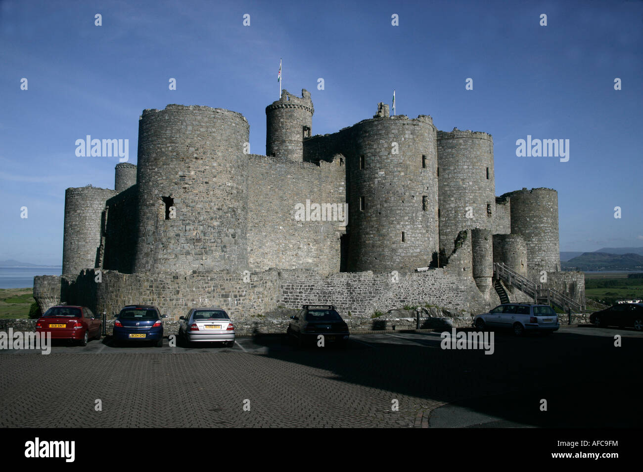 Harlech castle Wales Stock Photo - Alamy
