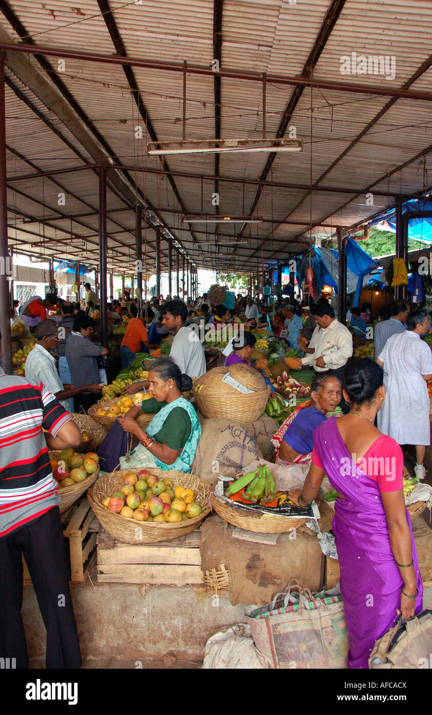 Fruit and vegetable market in Panaji, Goa, India Stock Photo - Alamy
