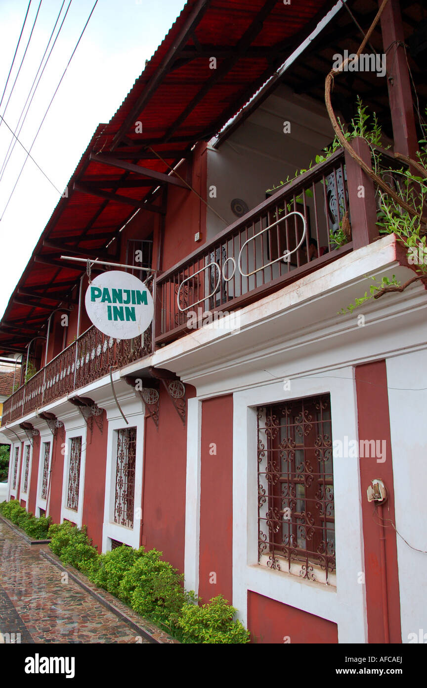 Panjim Inn guest house / hotel in Panaji, Goa Stock Photo - Alamy