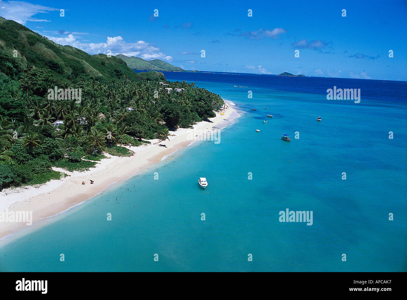 Aerial Photo, Tokoriki Island Resort Mamanucas, Fiji Stock Photo - Alamy