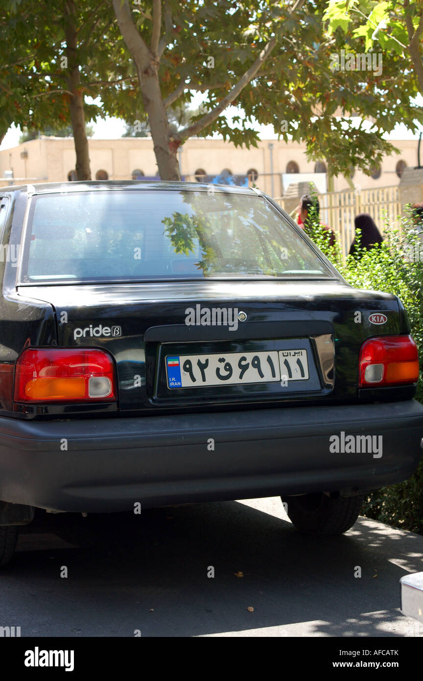 Kia Pride car in Iran Stock Photo - Alamy