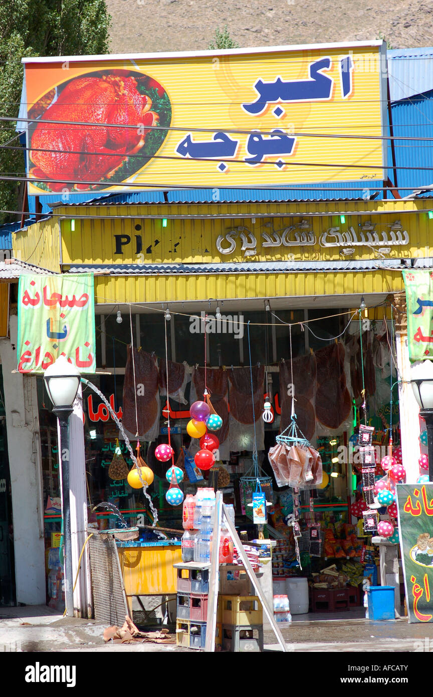 Shop in Iranian village near Mount Damavand, Northern Iran Stock Photo ...
