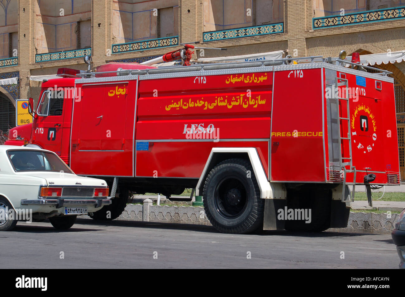 Fire engine in Iran Stock Photo - Alamy