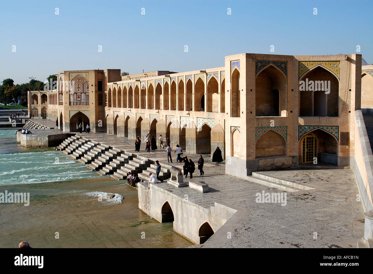 View of the Khaju Bridge in Isfahan, Iran Stock Photo - Alamy
