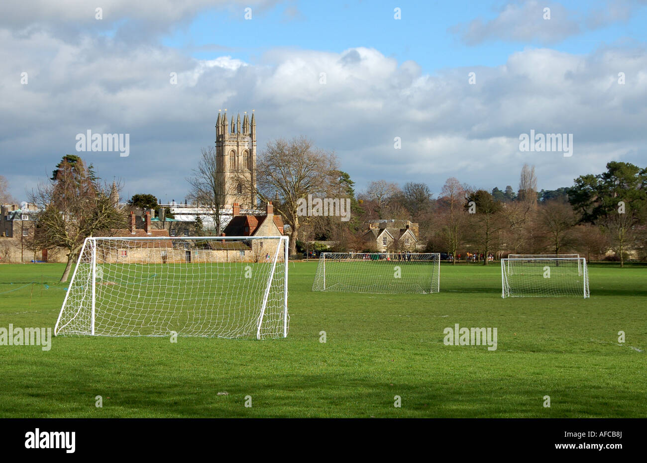 Playing field in Oxford Stock Photo - Alamy
