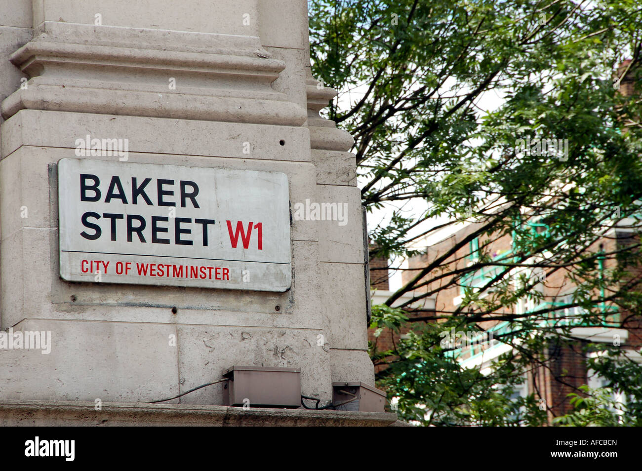 Baker Street sign in London Stock Photo - Alamy