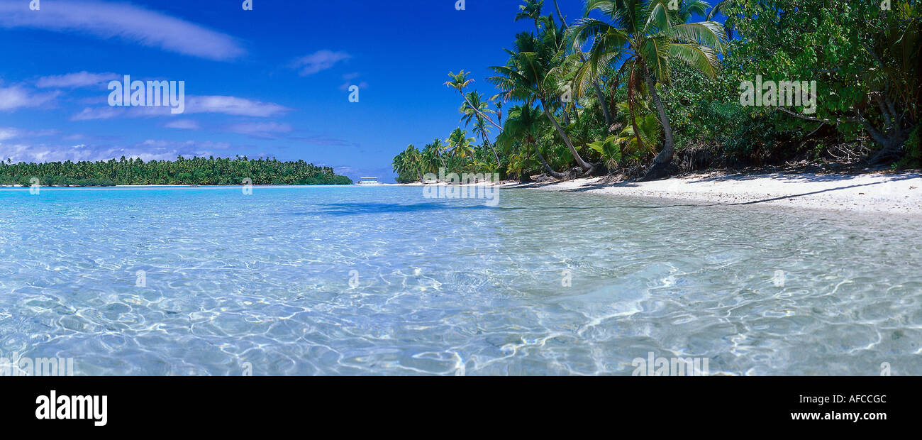 One Foot Island, Aitutaki Lagoon Cook Islands Stock Photo - Alamy