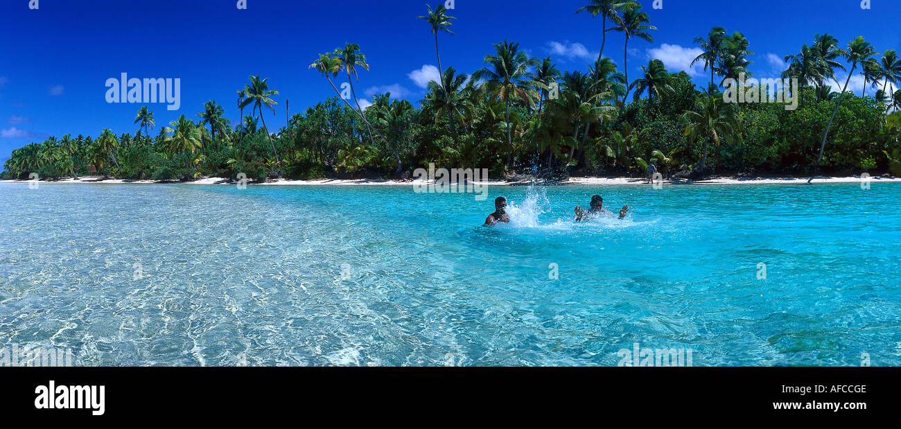 One Foot Island, Aitutaki Lagoon Cook Islands Stock Photo - Alamy