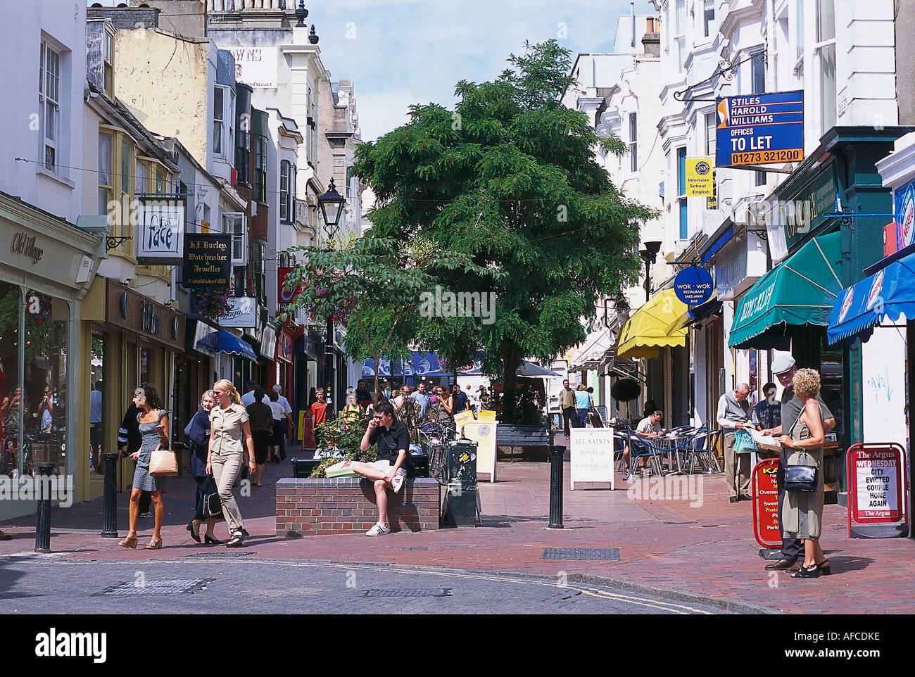 The Lanes in Old Town, Brighton, East Sussex England Stock Photo - Alamy