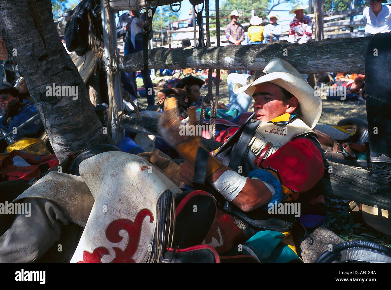 Cowboy, Mareeba Rodeo, Mareeba Queensland, Australia Stock Photo - Alamy