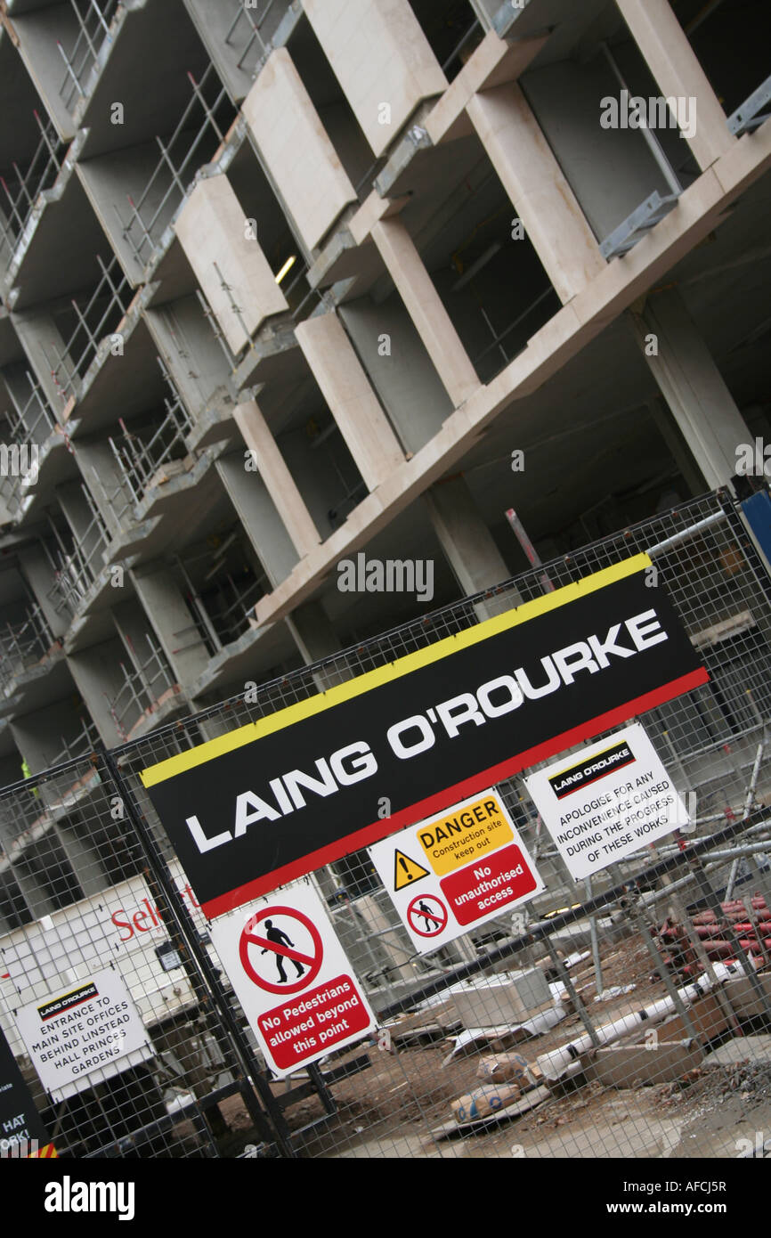 Laing O'Rourke Construction Project Stock Photo - Alamy