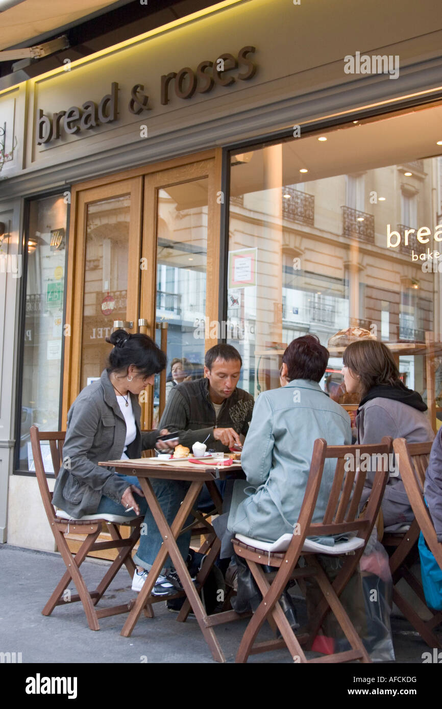 Bread and Roses Cafe Bistrot on the left bank of Paris France 2007 ...