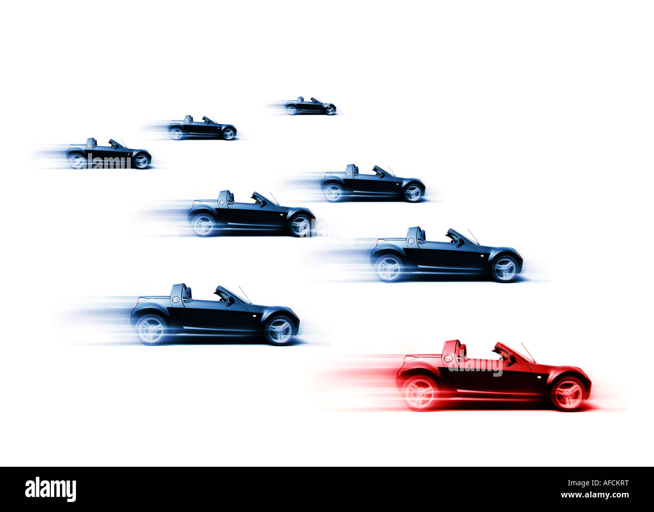 Open top car speeding hi-res stock photography and images - Alamy
