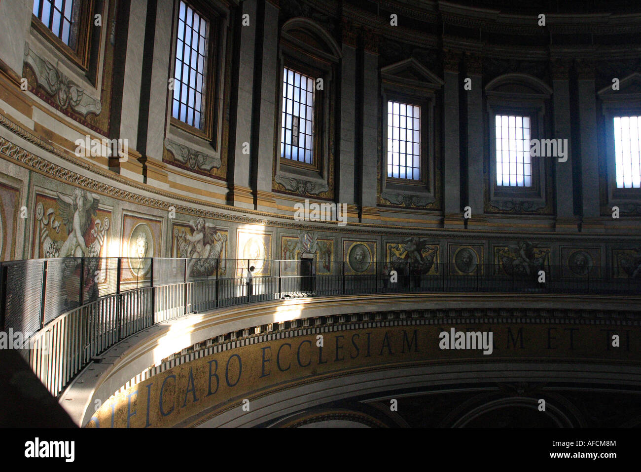 Interior of the Dome of St Peters Basilica, Vatican State Stock Photo ...