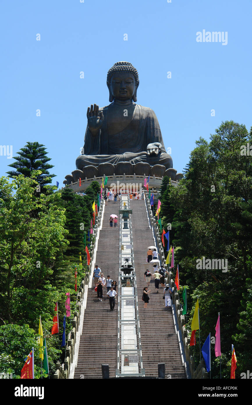 Big Buddha of Po Lin temple Lantau island Hong Kong China Stock Photo ...