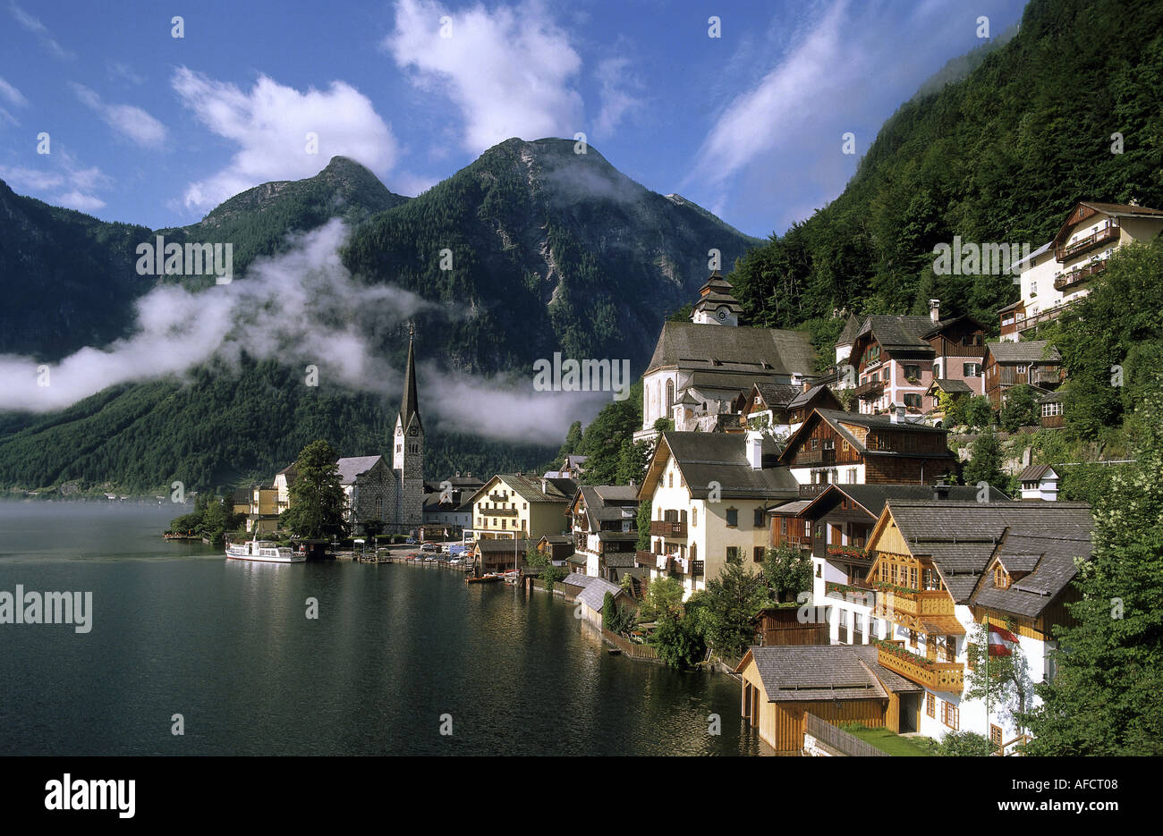 geography / travel, Austria, Upper Austria, Hallstatt at Hallstätter ...