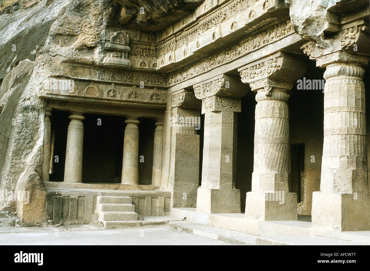 geography / travel, India, Ajanta, caves from the 2nd / 1st and 5th ...