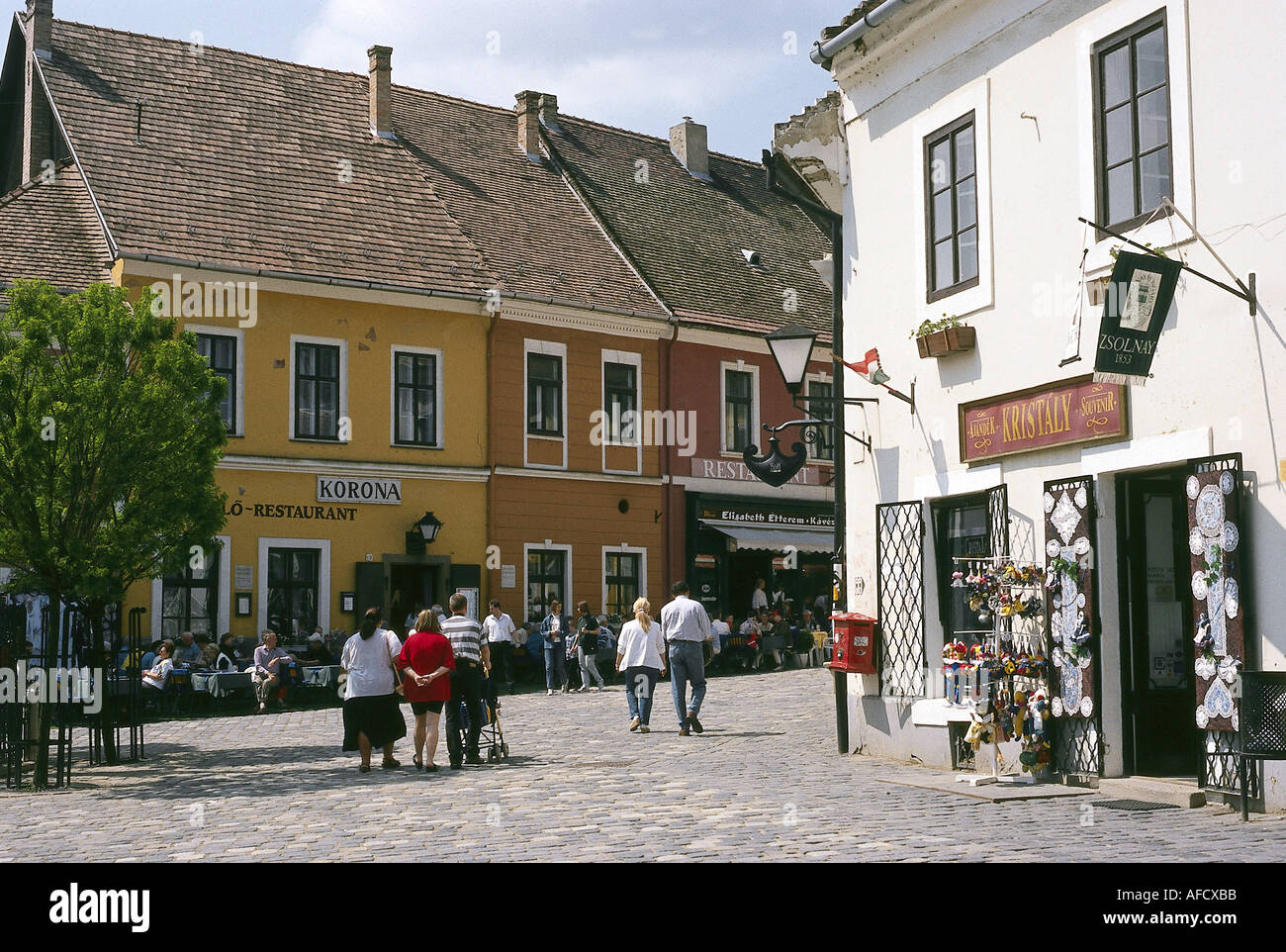 geography / travel, Hungarians, Szentendre, squares, main sqaure ...