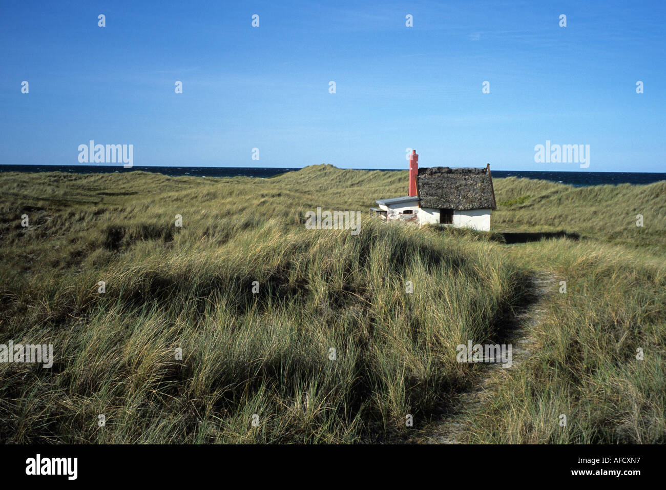 Vacation Cottage in Dunes, Near Syrodde, Laso, Denmark Stock Photo - Alamy