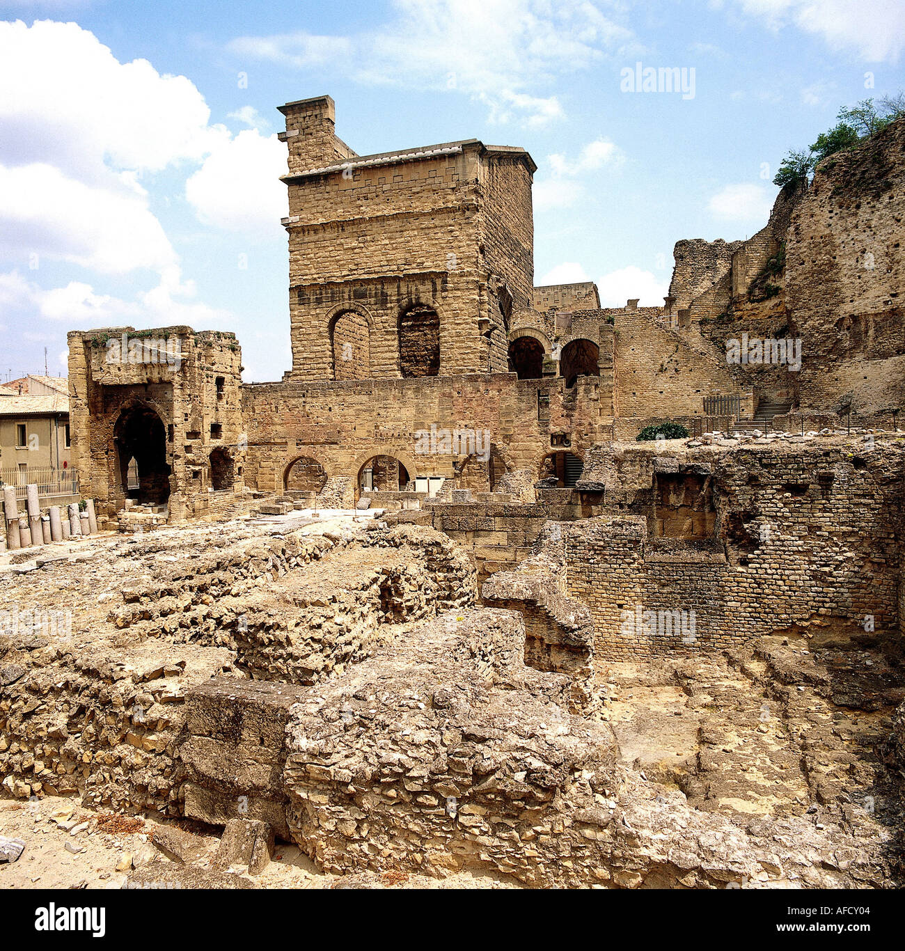 geography / travel, France, Orange, Monuments, ancient theatre, built ...