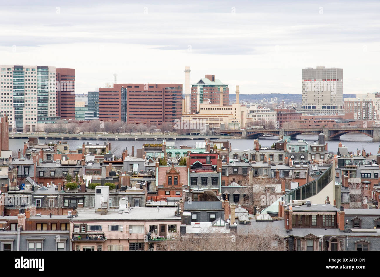 View of Boston's Back Bay Stock Photo - Alamy