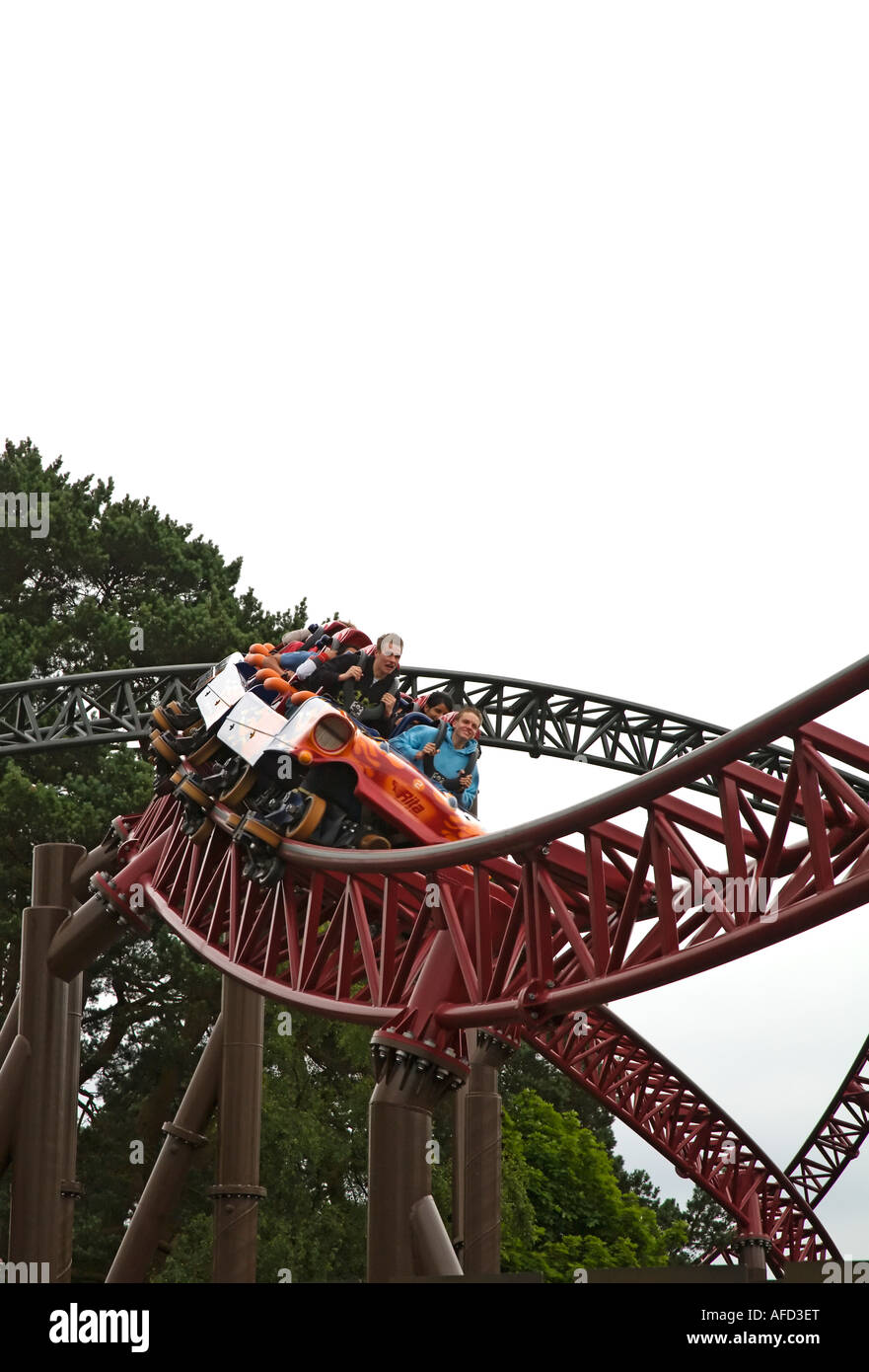 Rita Queen of Speed ride Alton Towers UK Stock Photo - Alamy