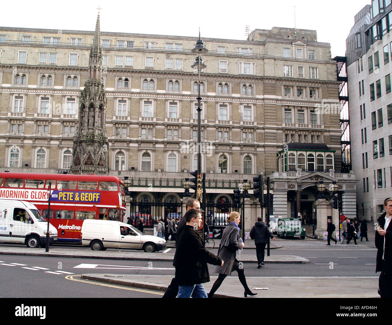 view of charing cross station west end London Stock Photo - Alamy