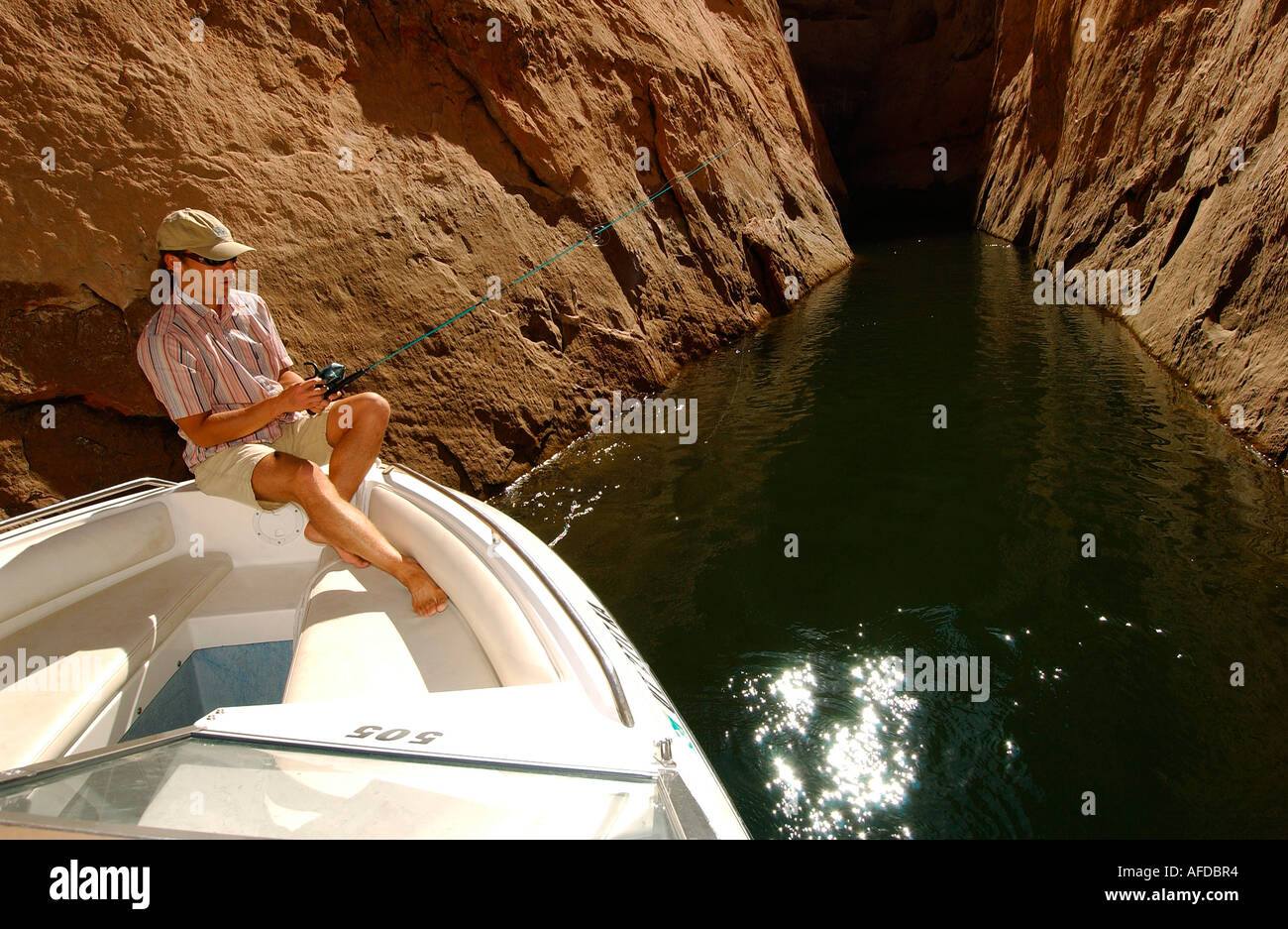 Houseboat, Lake Powell, Lake Powell Arizona-Utah-USA Stock Photo - Alamy