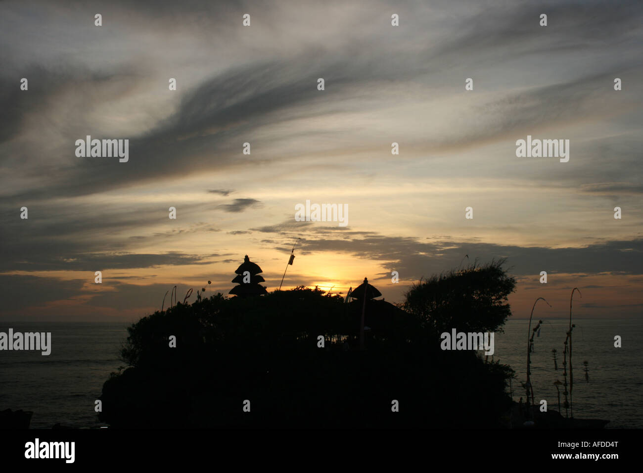 Temple Sunset Bali Indonesia Stock Photo - Alamy